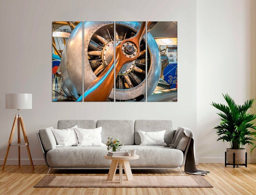 Airplane Propeller Wall Art Turbine Aviation Engine Aircraft Propeller ...