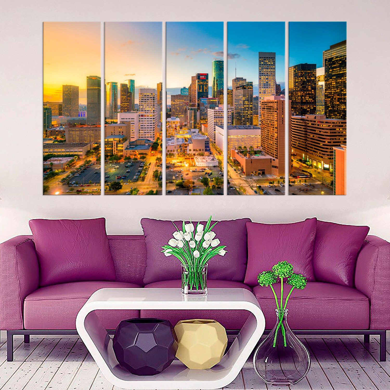 Houston Art Texas USA Travel Poster Wall Decor City | Etsy