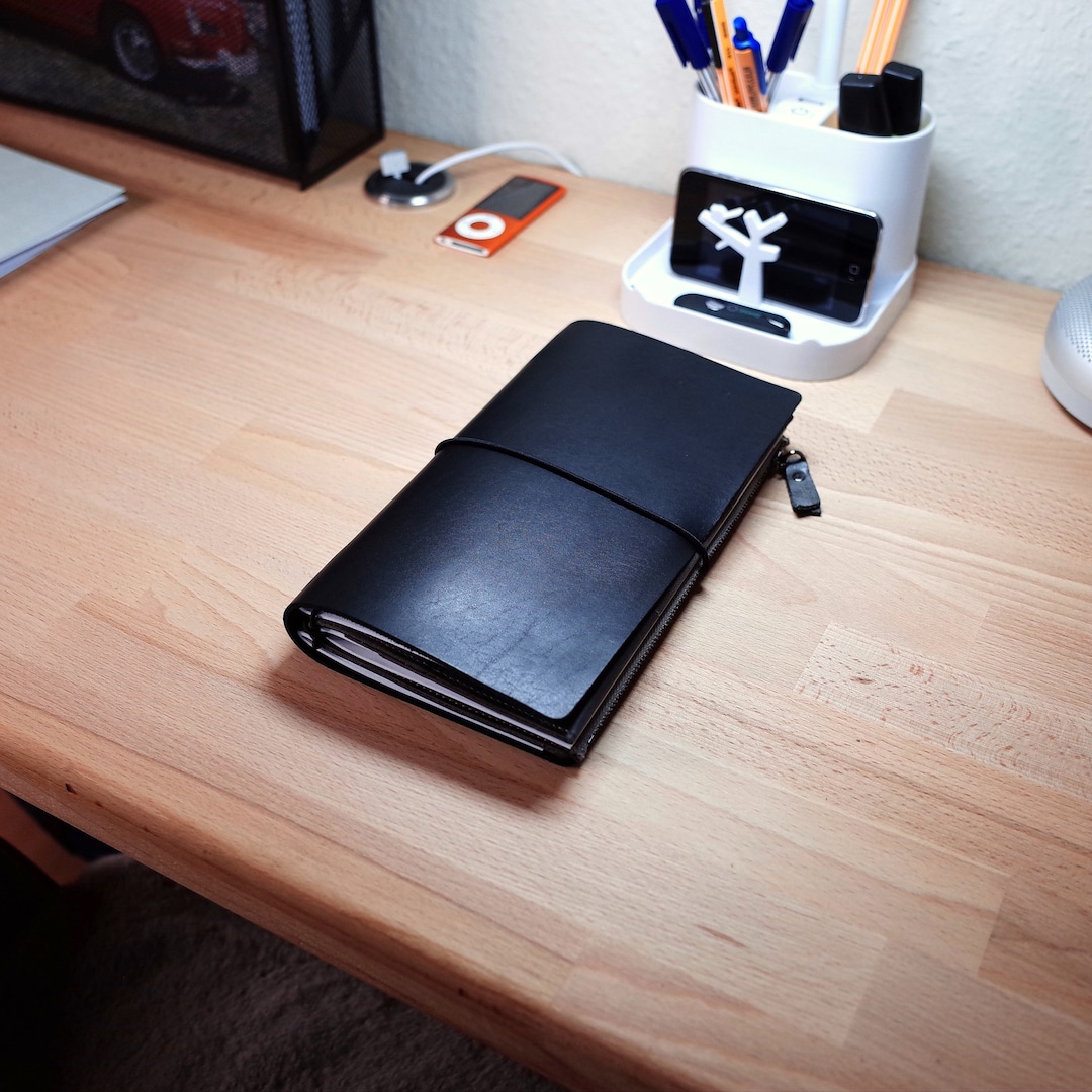 Regular Travelers Notebook Cover With Detachable Wallet / Organizer ...