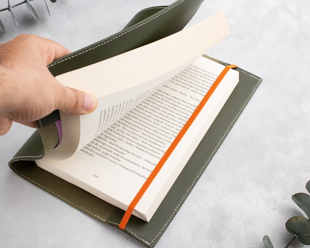 Vegan Leather Book Cover: Reusable Paperback Protector - Etsy