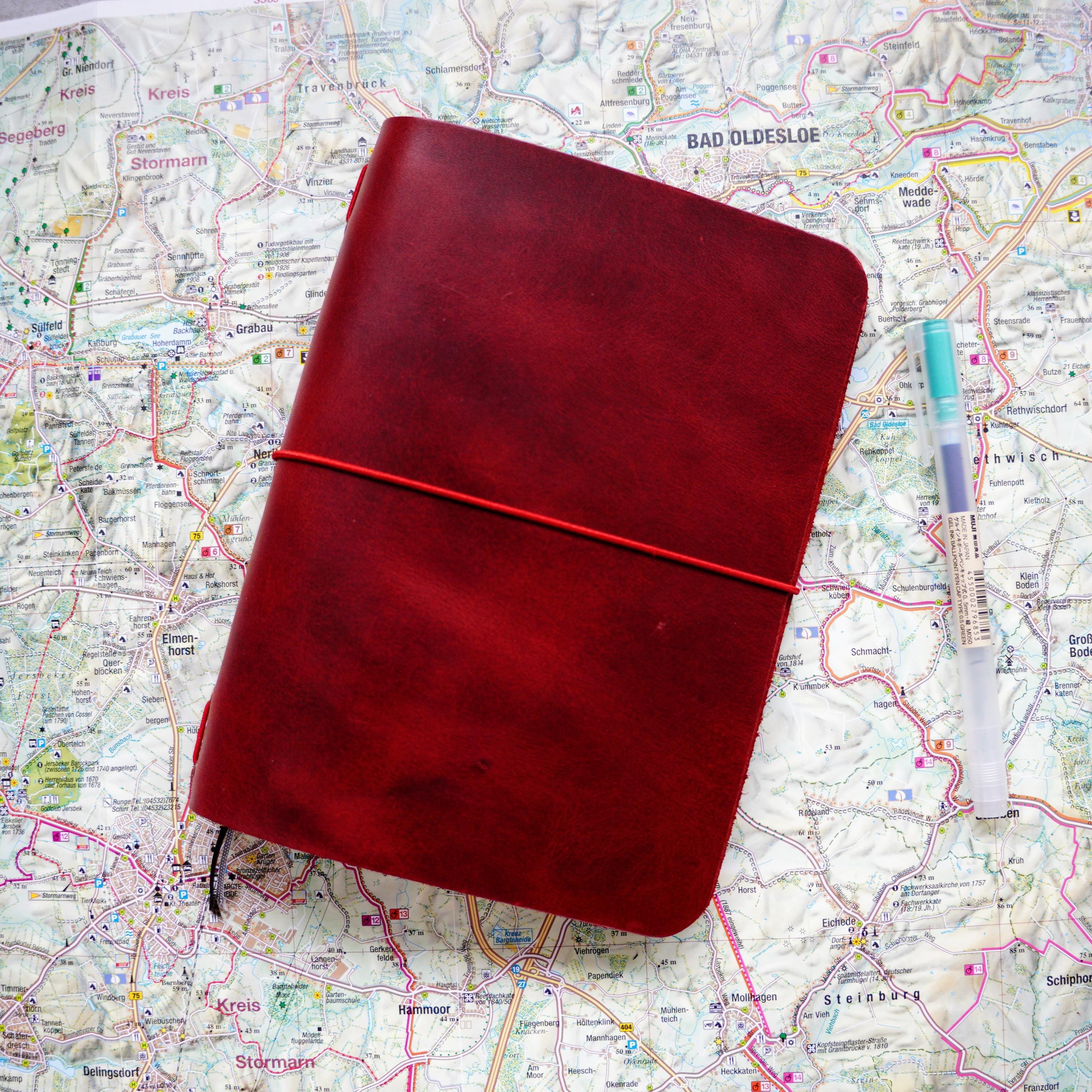 Leather B6 Travelers Notebook Cover: Fits Stalogy & Leuchtturm1917 - Etsy