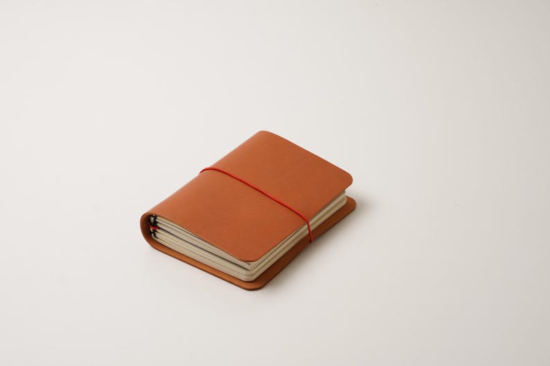 A6 Leather Travelers Notebook Cover, Wide Refillable Journal, Gift for ...