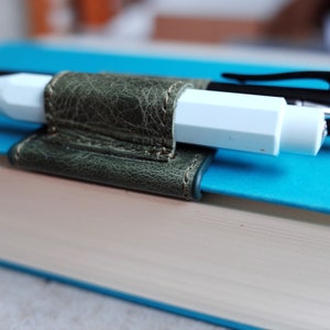 Magnetic Leather Double Pen Clip for Travelers Covers, Books ...