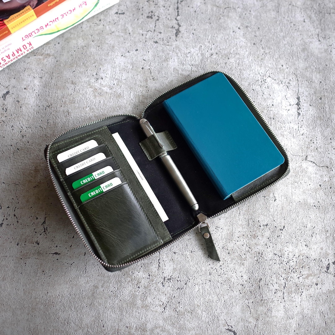 Hobonichi Avec A6 Cover With Pen Loop and Zipper - 6 Colors - Etsy