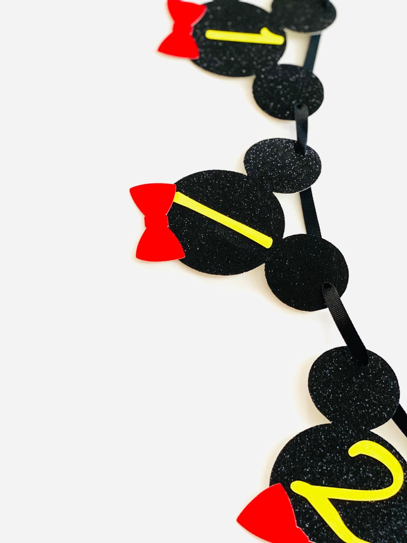 Mickey Mouse Half Birthday Mickey Mouse Birthday Banner - Etsy