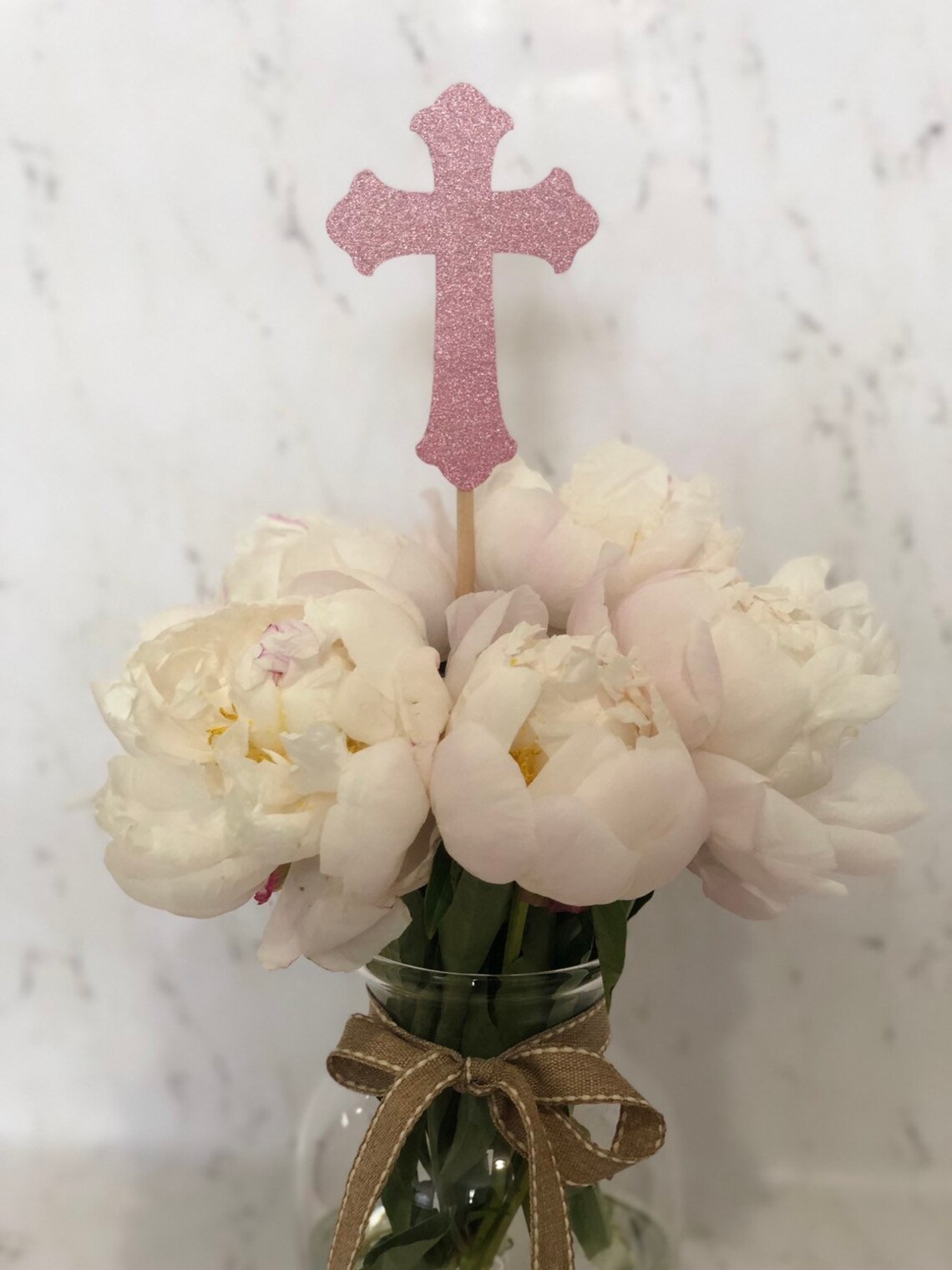 12 Large Ombre Pink Cross Centerpieces Christening - Etsy