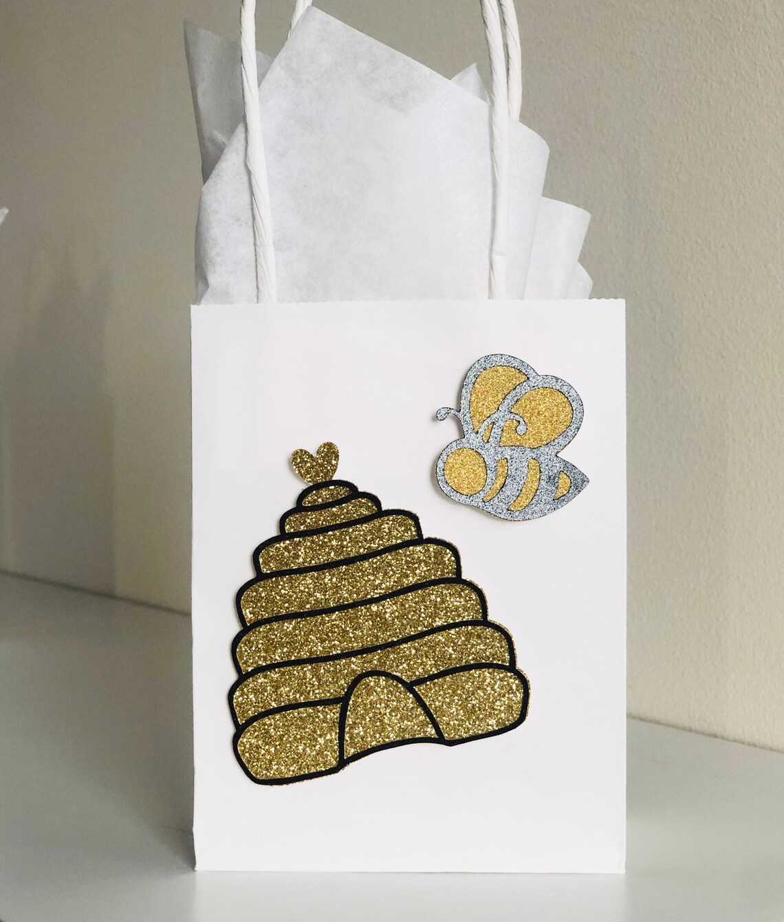6 Bee Theme Party Bags Bee Theme Party Favor Bags Bee Theme - Etsy