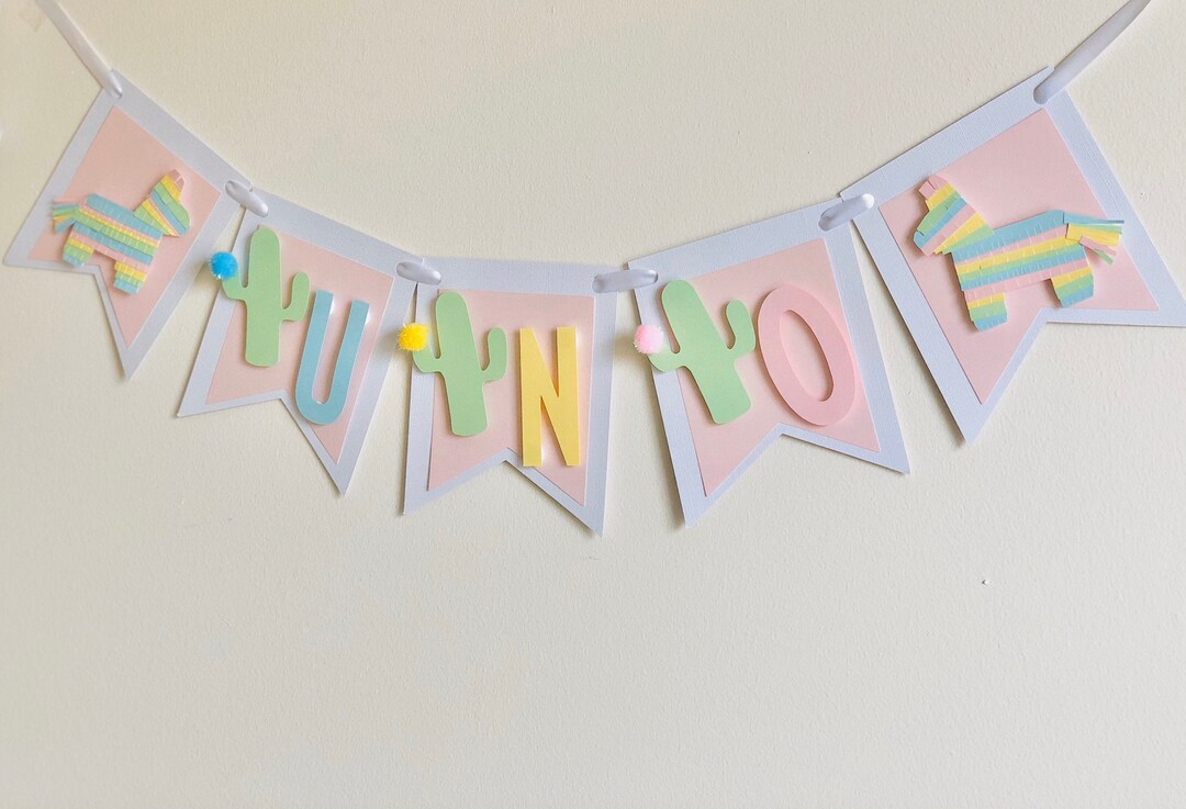 First Fiesta Banner, Pinata Banner, First Fiesta, Mexican Fiesta High ...