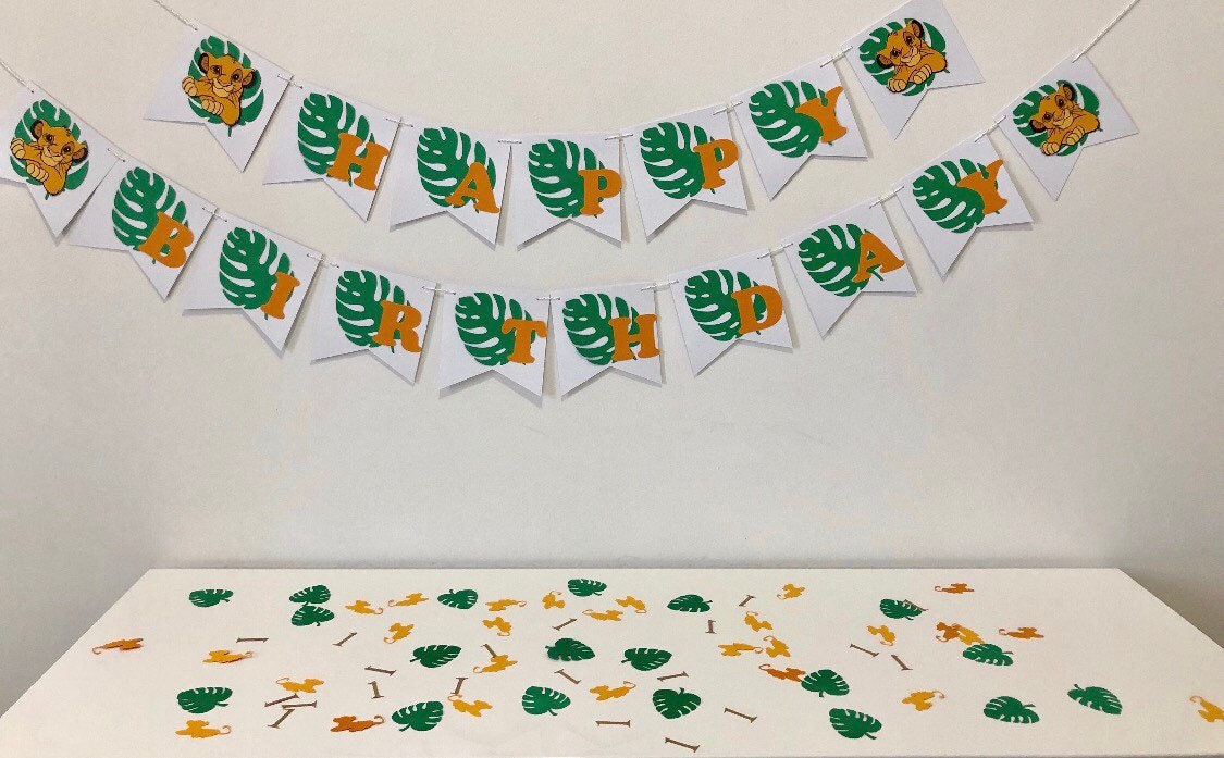 Lion King Birthday Banner Simba Banner Lion King Banner - Etsy