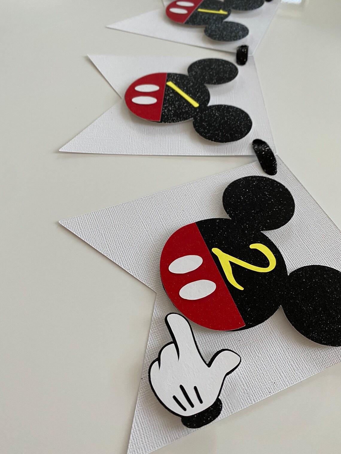 Mickey Mouse Half Birthday Mickey Mouse Birthday Banner - Etsy