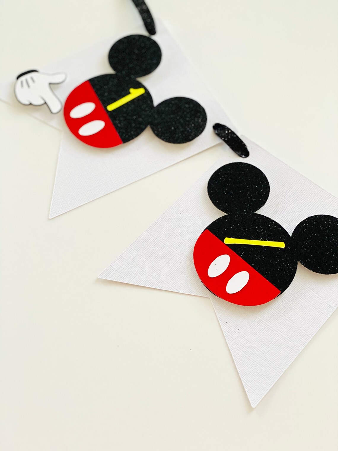 Mickey Mouse Half Birthday Mickey Mouse Birthday Banner - Etsy