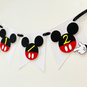 Mickey Mouse Half Birthday, Mickey Mouse Birthday Banner, Mickey Half ...