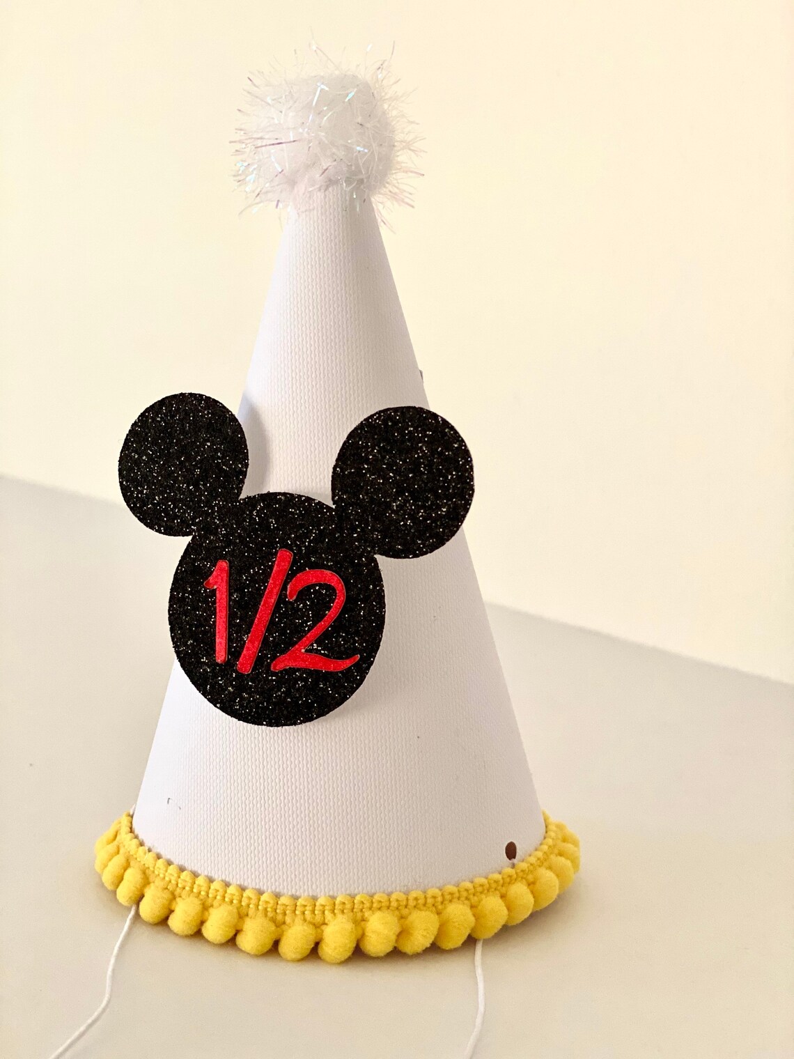 Half Birthday Mickey Mouse Mickey Mouse Birthday Hat Mickey - Etsy