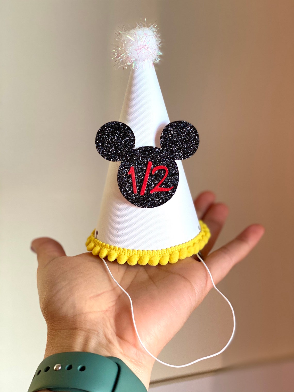 Half Birthday Mickey Mouse Mickey Mouse Birthday Hat Mickey - Etsy