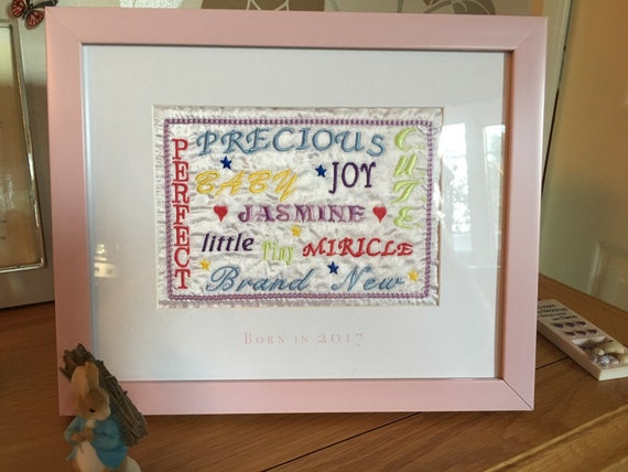Embroidered Word Art - Etsy