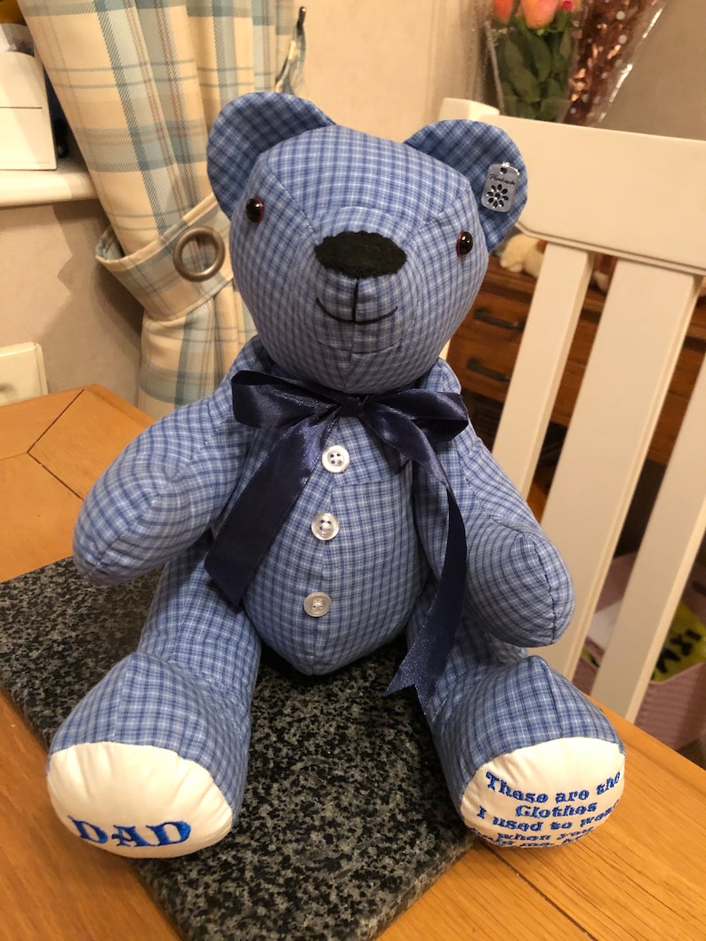 Memory Bear Teddy Keepsake - Etsy UK