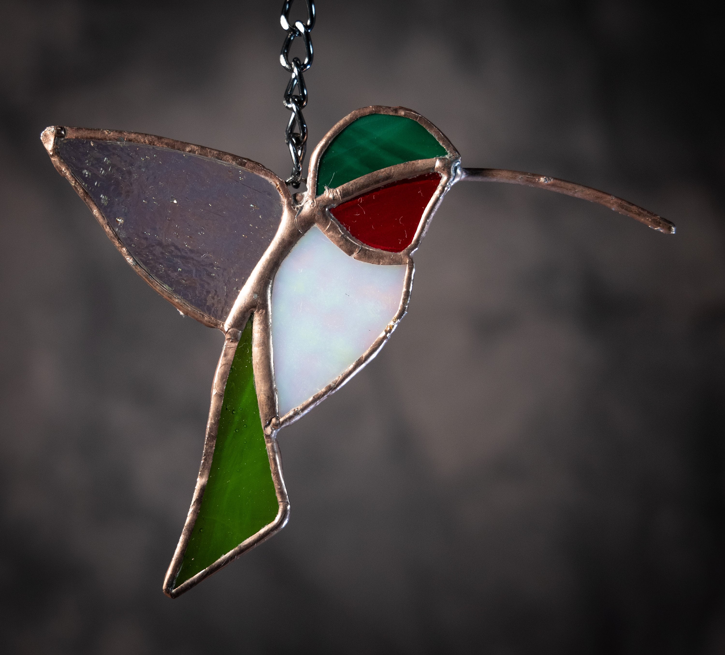 Stained Glass Ruby Throated Hummingbird - Etsy