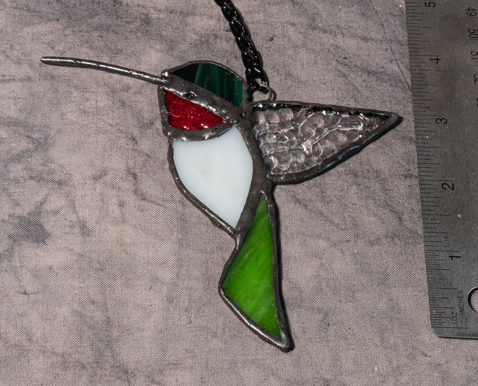 Stained Glass Ruby Throated Hummingbird - Etsy