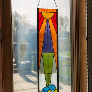 Stained Glass Morning Glory and Sun Rays - Etsy