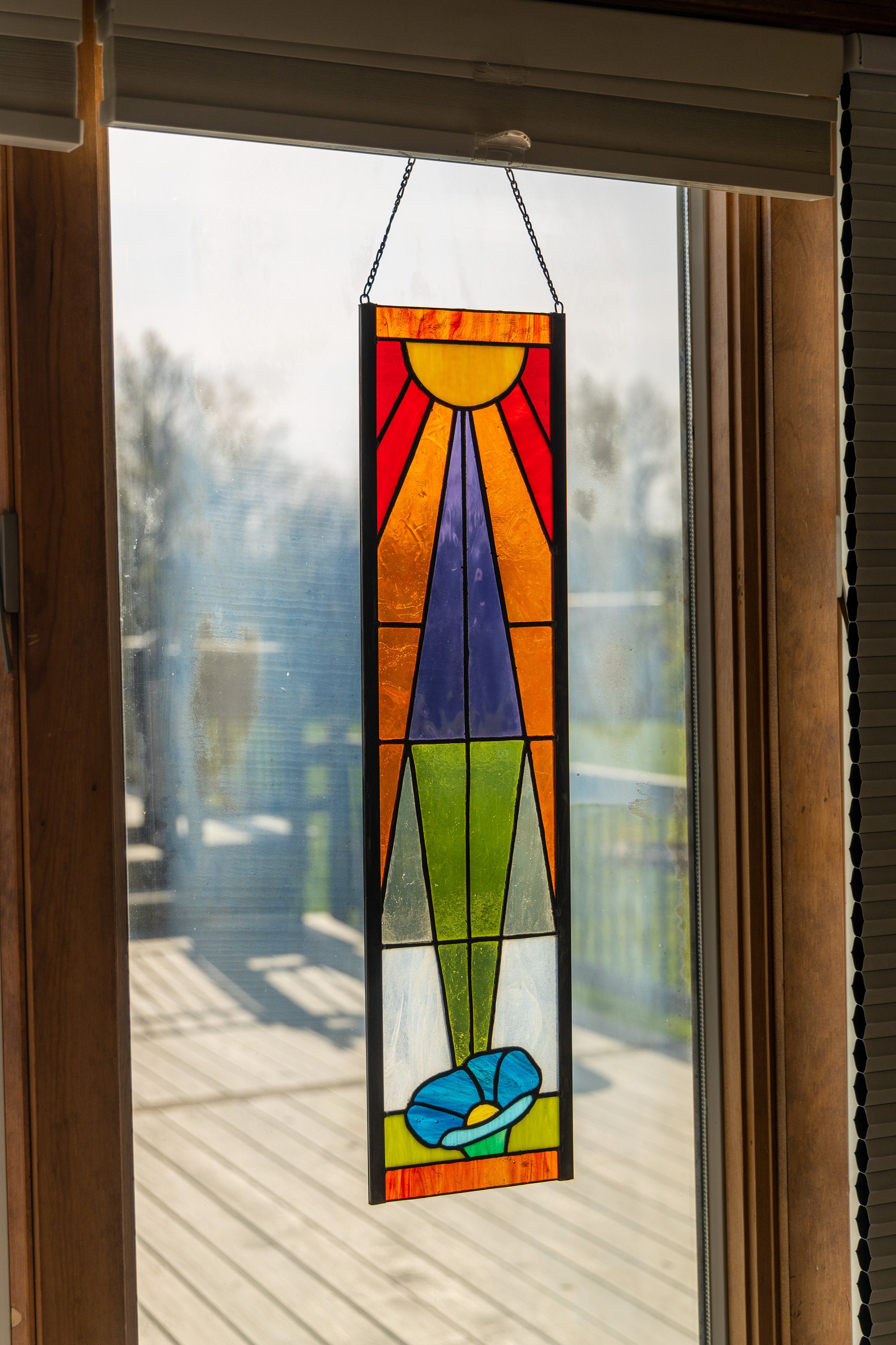 Stained Glass Morning Glory and Sun Rays - Etsy