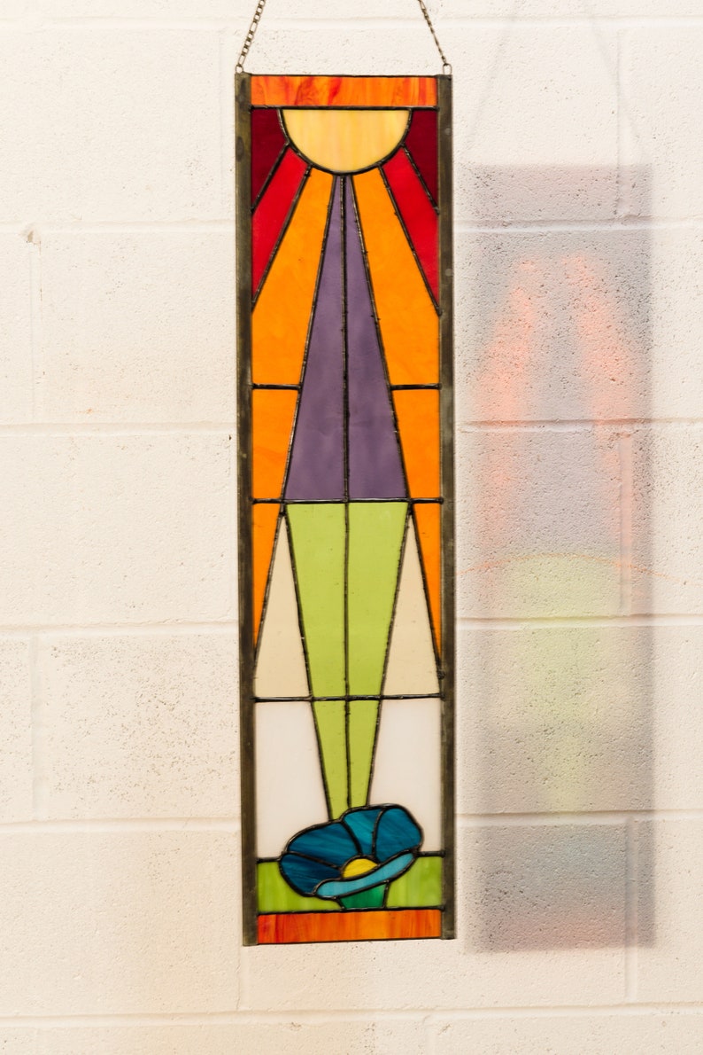 Stained Glass Morning Glory and Sun Rays - Etsy