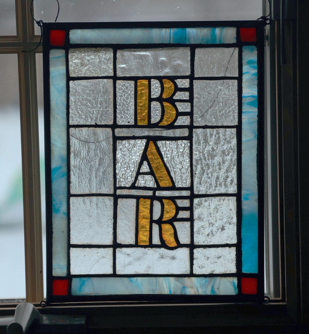 Stained Glass 'BAR' Sign - Etsy