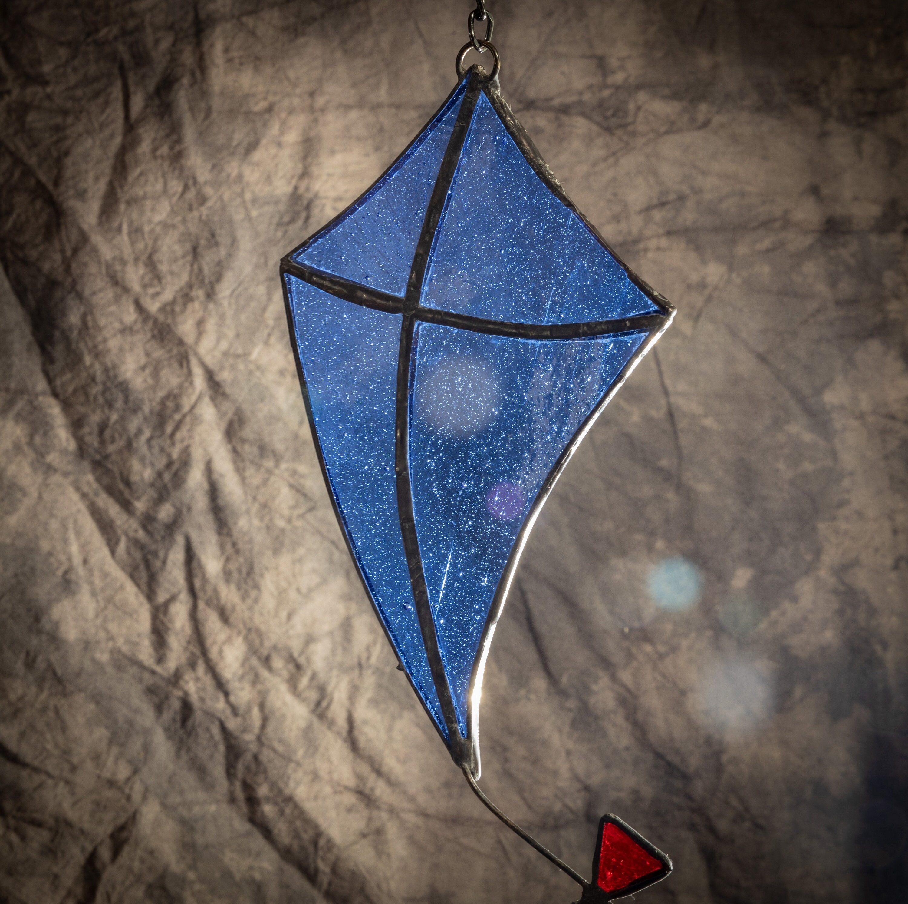 Stained Glass Kite With Glass Tail - Etsy