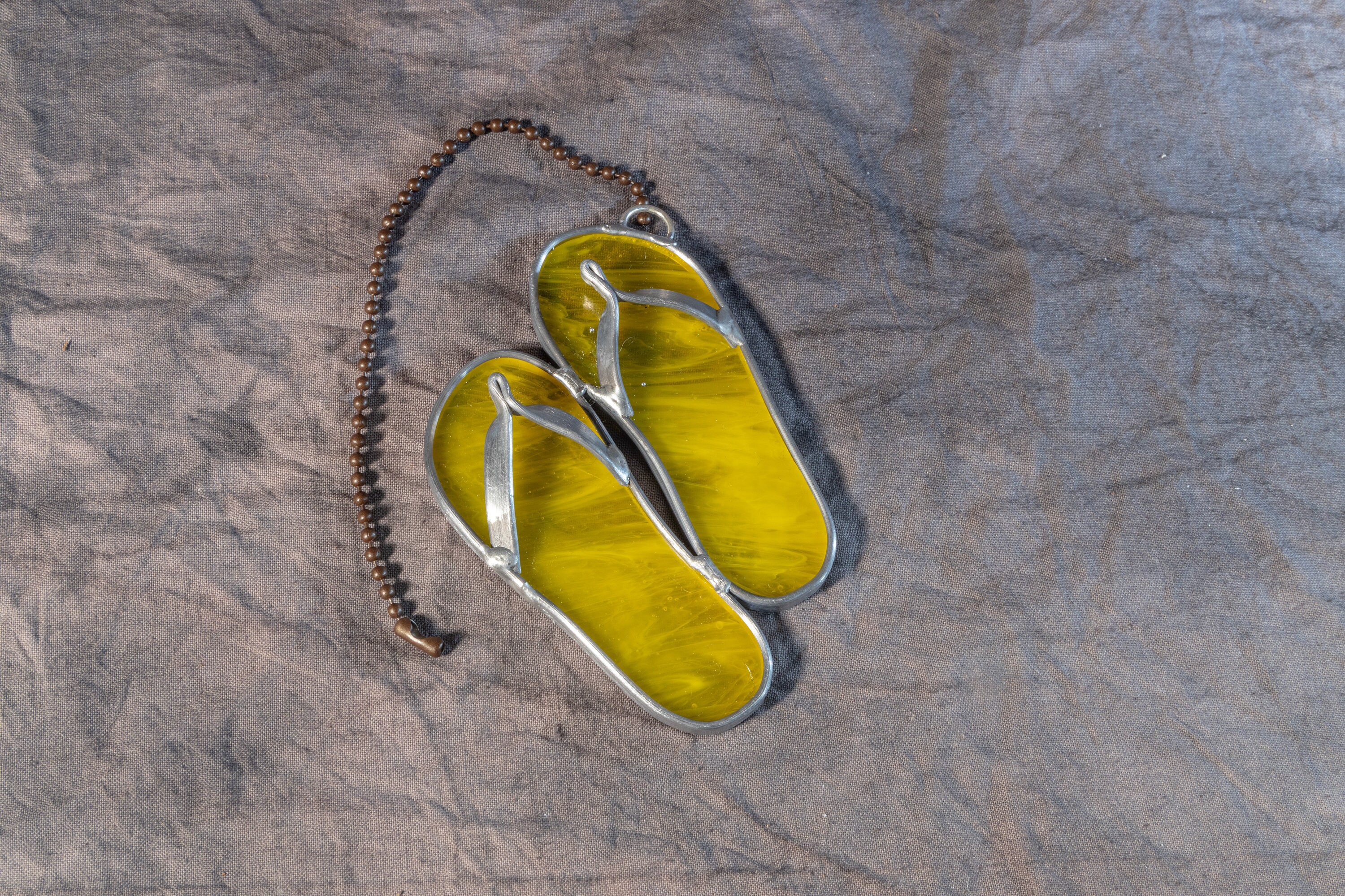 NEW! Stained Glass Flip Flop for Windows, Mirror, or Lamp/fan Pull. - Etsy