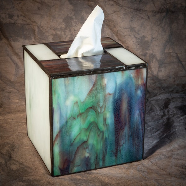 Glass Tissue Box Cover - Etsy