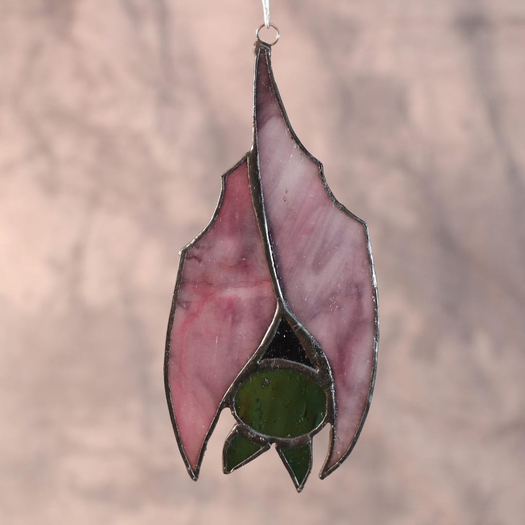 Stained Glass Hanging Bat - Etsy