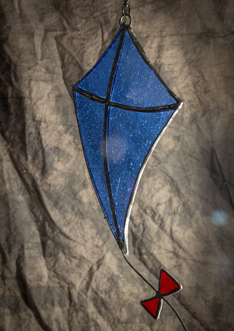 Stained Glass Kite With Glass Tail - Etsy