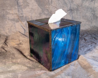 Stained Glass Tissue Box Cover - Etsy