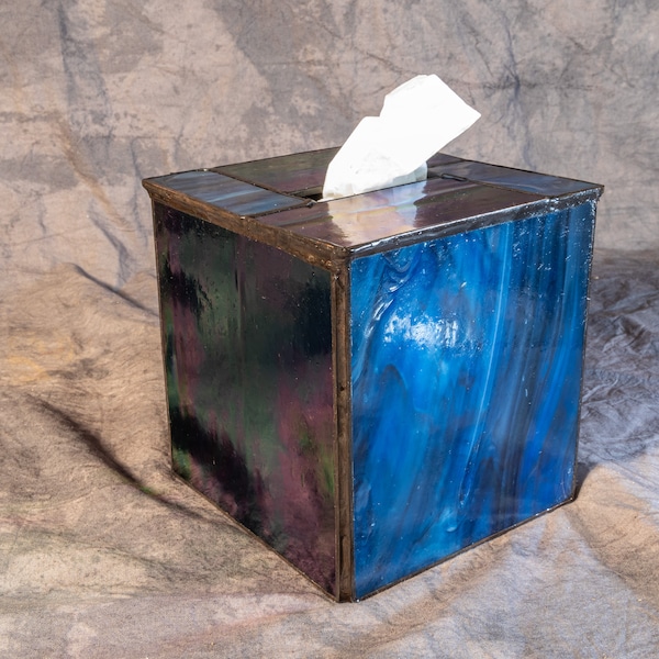 Stained Glass Tissue Box - Etsy