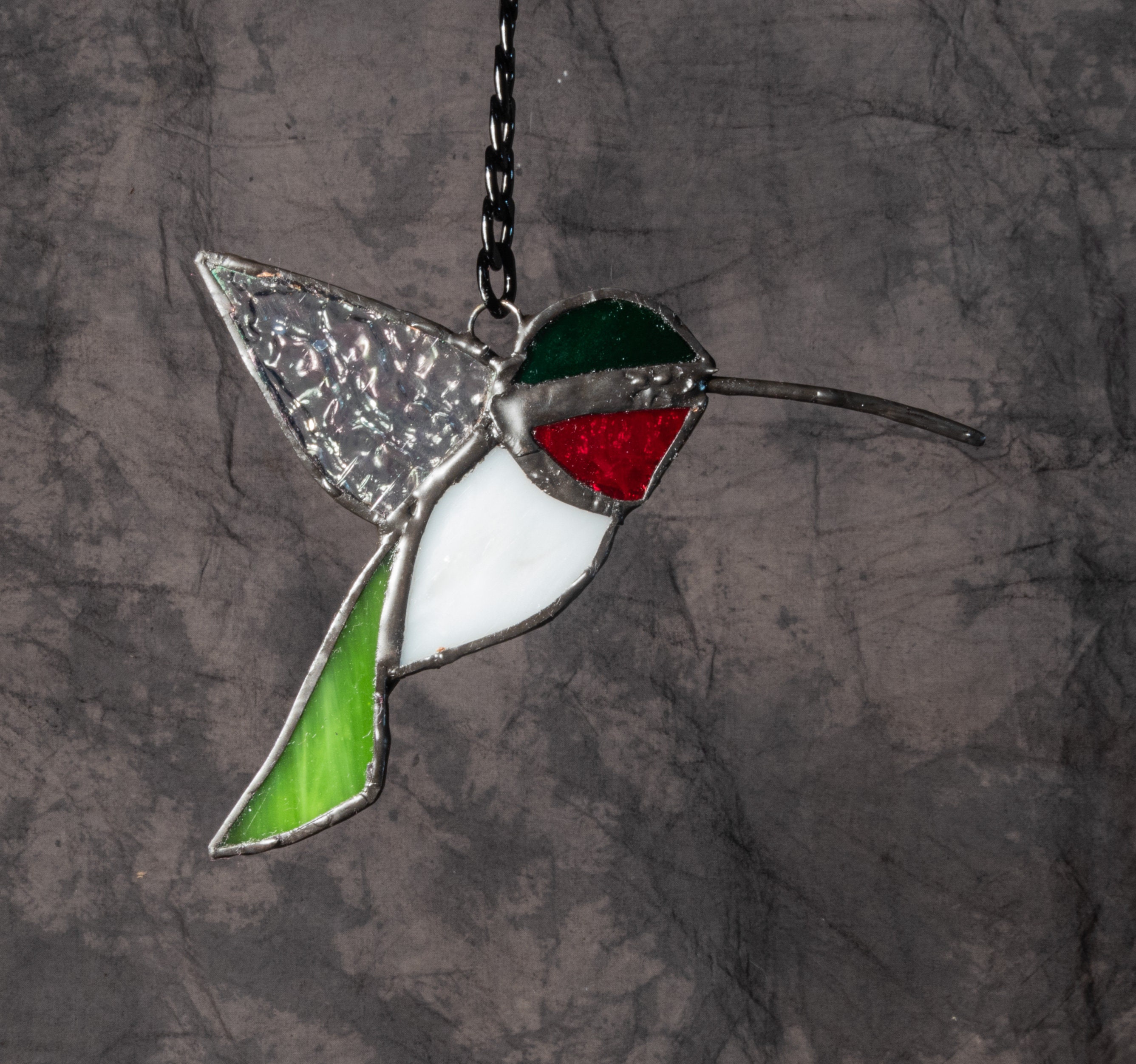 Stained Glass Ruby Throated Hummingbird - Etsy