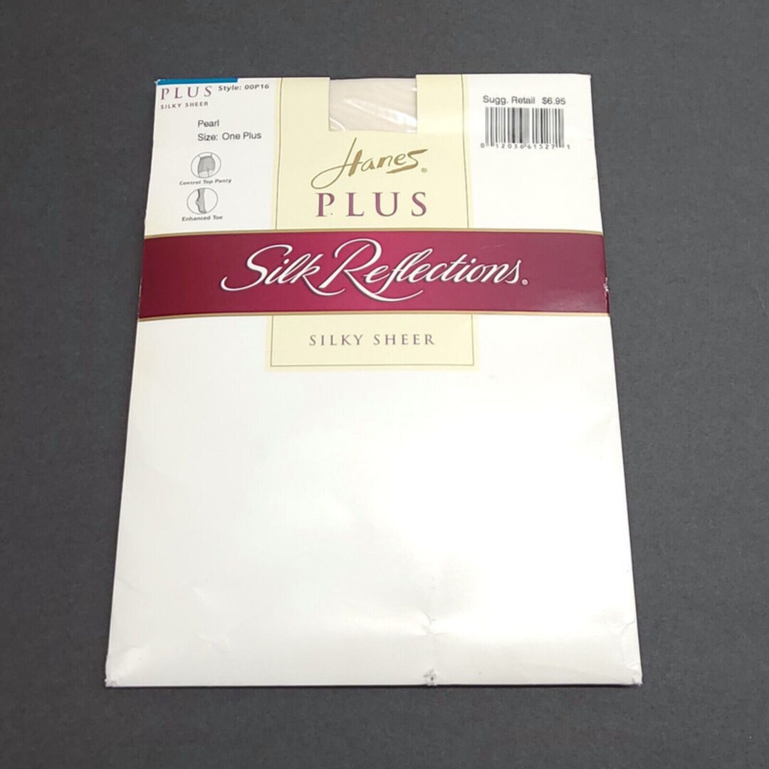 Size Plus NEW Hanes Plus Silk Reflections Silky Sheer Pantyhose Pearl ...