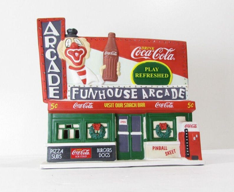 Coca-cola Town Square Collection Funhouse Arcade Non Working - Etsy