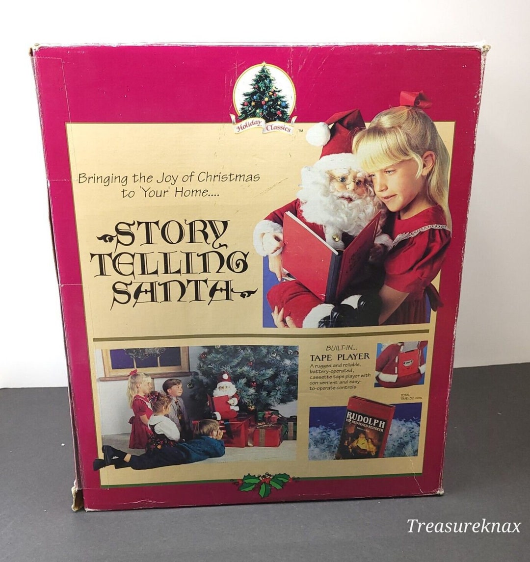 1992 Christmas Animated Story Telling Santa Moves Talks Cassette ...