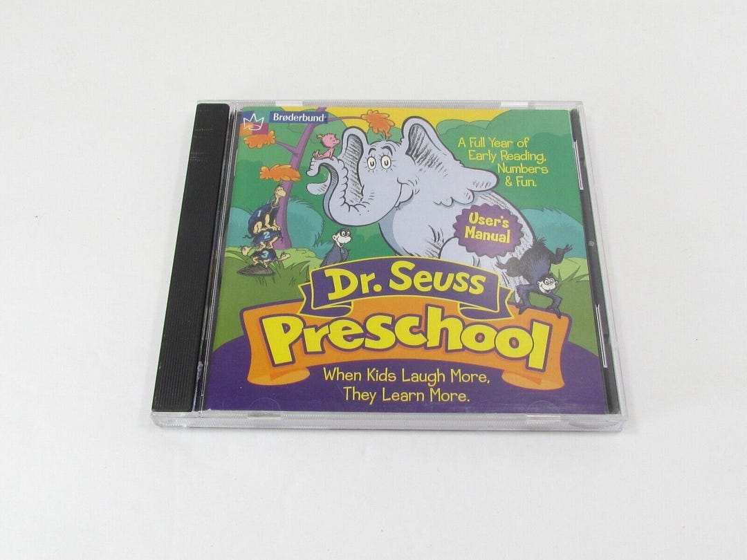 Dr. Seuss Preschool PC CD ROM Game 1998 Win Broderbund - Etsy