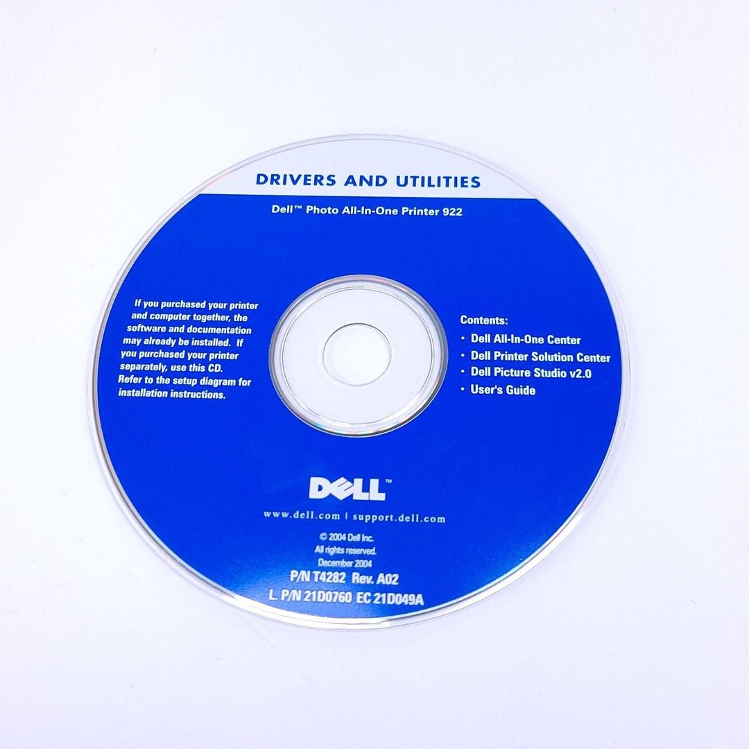 Dell Photo All-in-one Inkjet Printer 922 Software and Drivers CD - Etsy