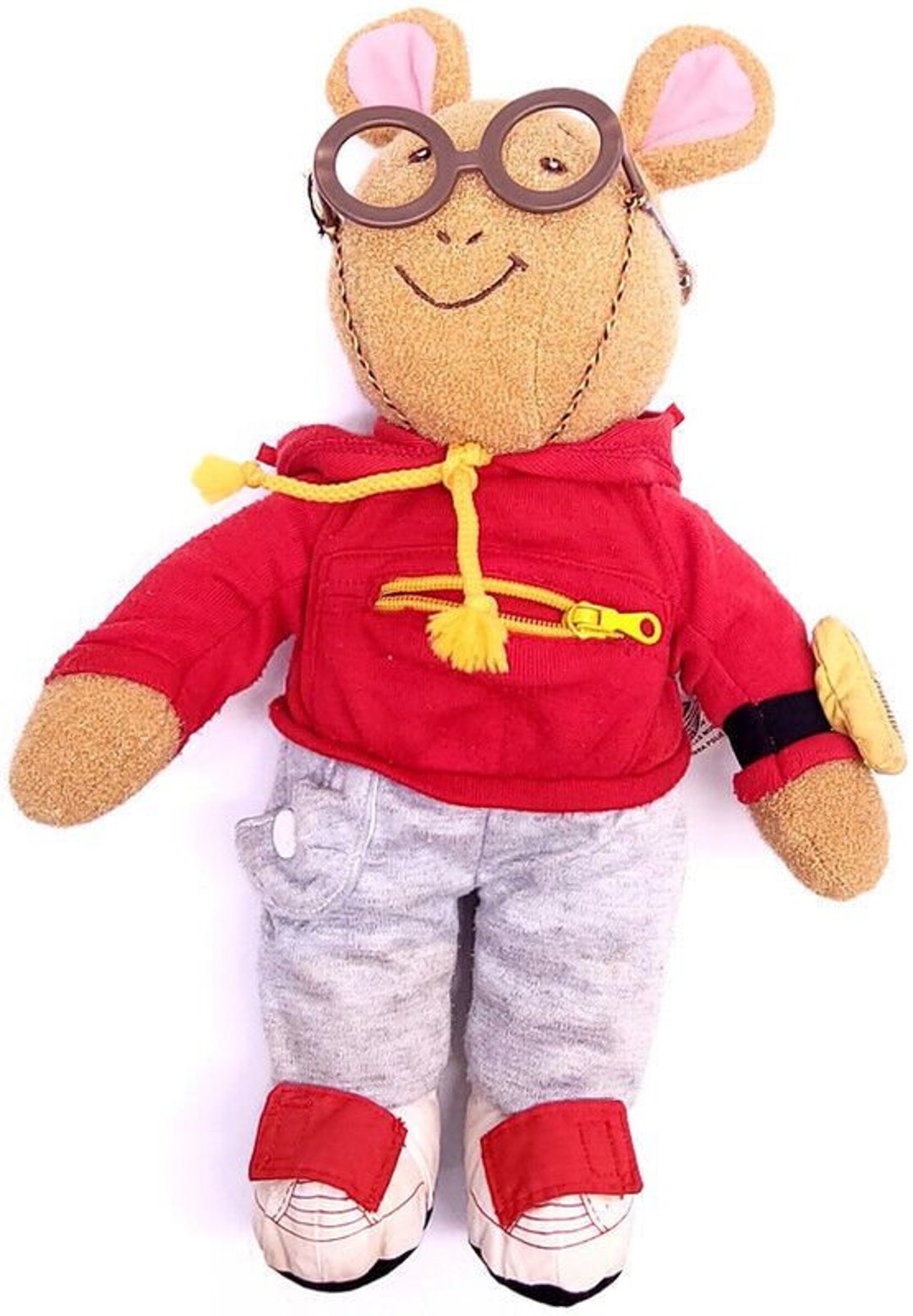 Dress Me Arthur Stuffed Aardvark Plush Toy Animal Playskool 1996 Button ...