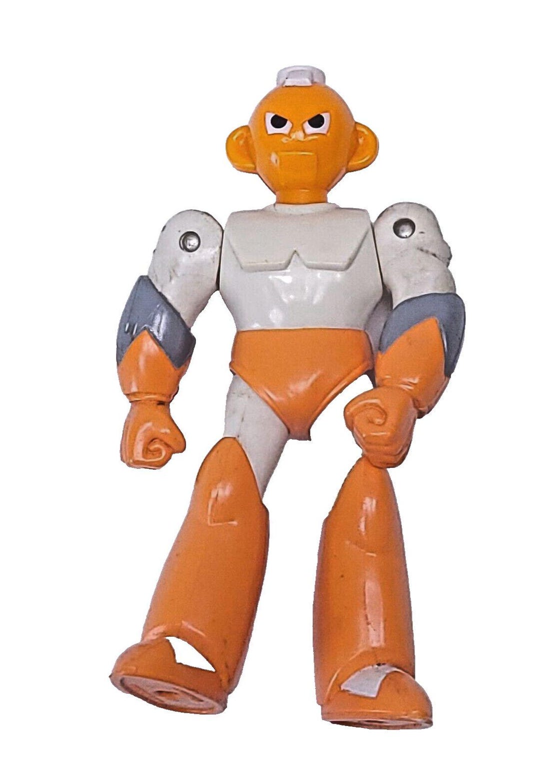 Mega Man Cut Man Toy Figure 1994 Orange White Capcom Bandai Vintage ...