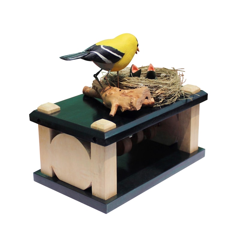 Bird Automaton, Automata, Bird Family Automaton, Kinetic Art, Automaton ...
