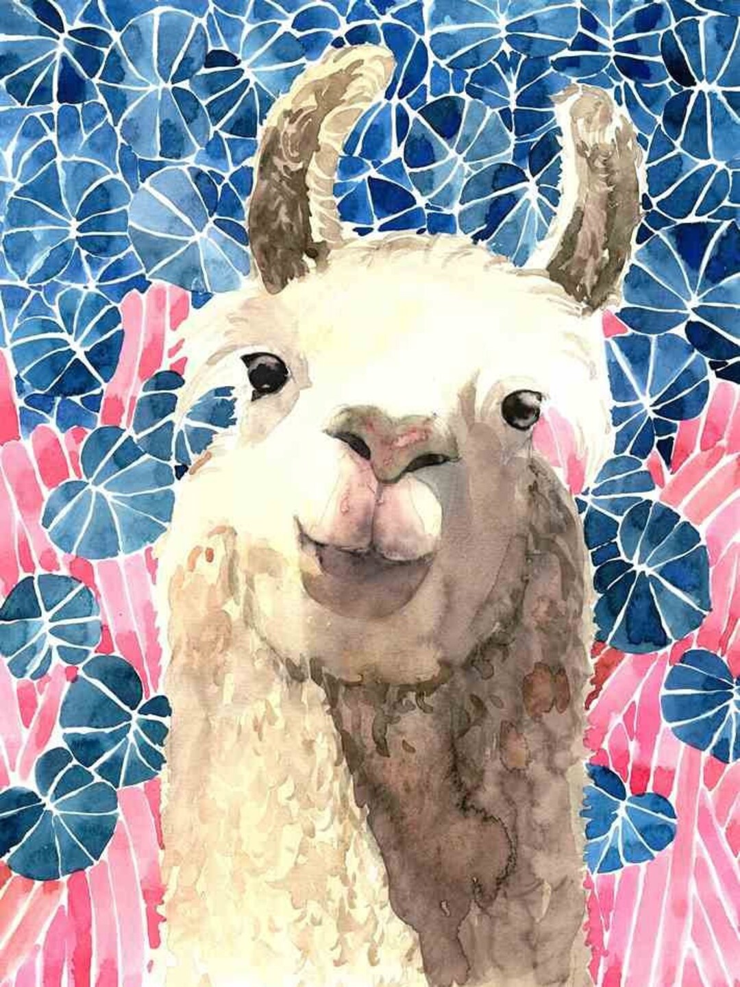 Llama Watercolor, Llama Print, Llama Art, Llama Nursery - Etsy