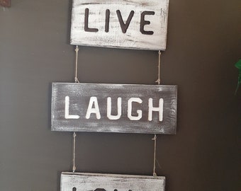 Live Love Laugh Sign - Etsy