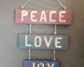 Peace Wooden Blocks - Etsy
