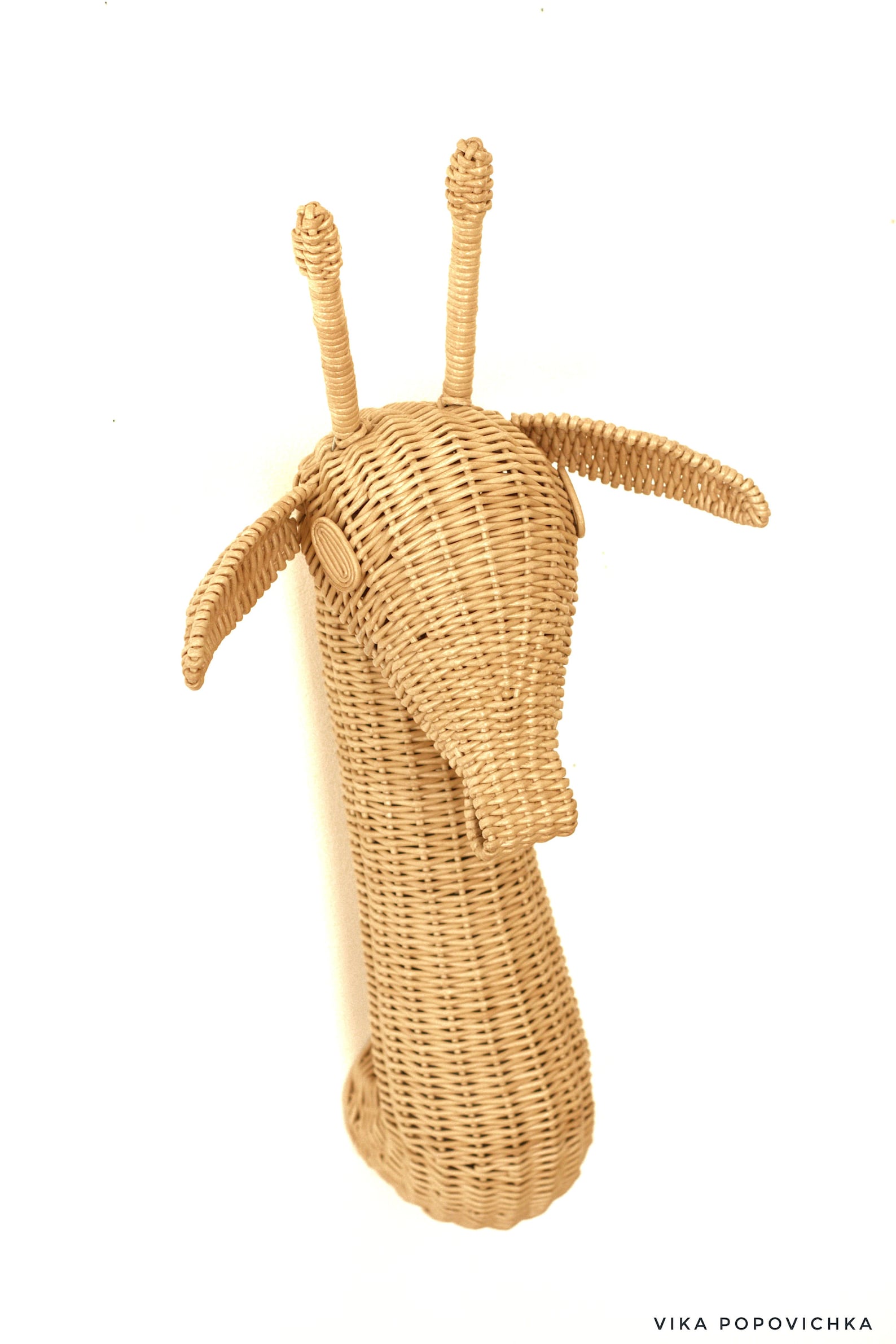Animal Wicker Giraffetaxidermy Decor Wicker Giraffe Head - Etsy