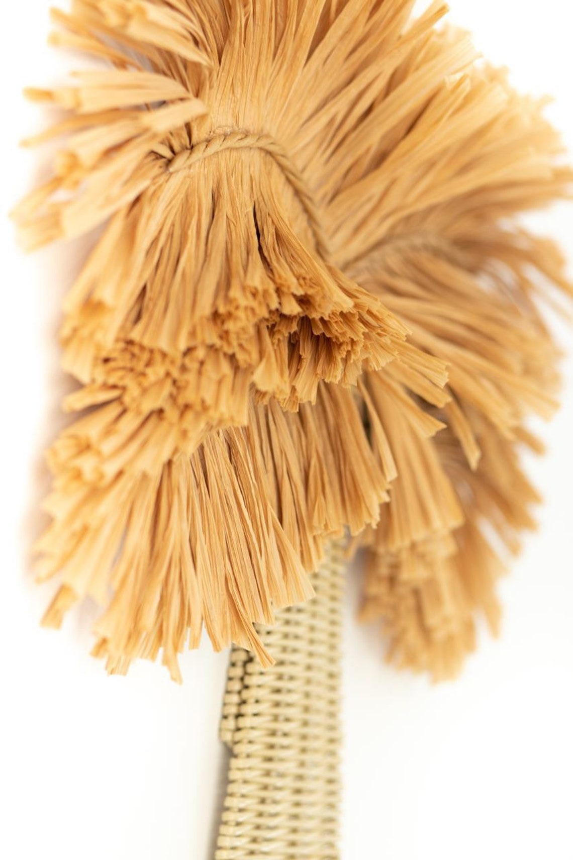 Wicker Palm With Raffia Leaves. Safari Decor.wicker Wall - Etsy