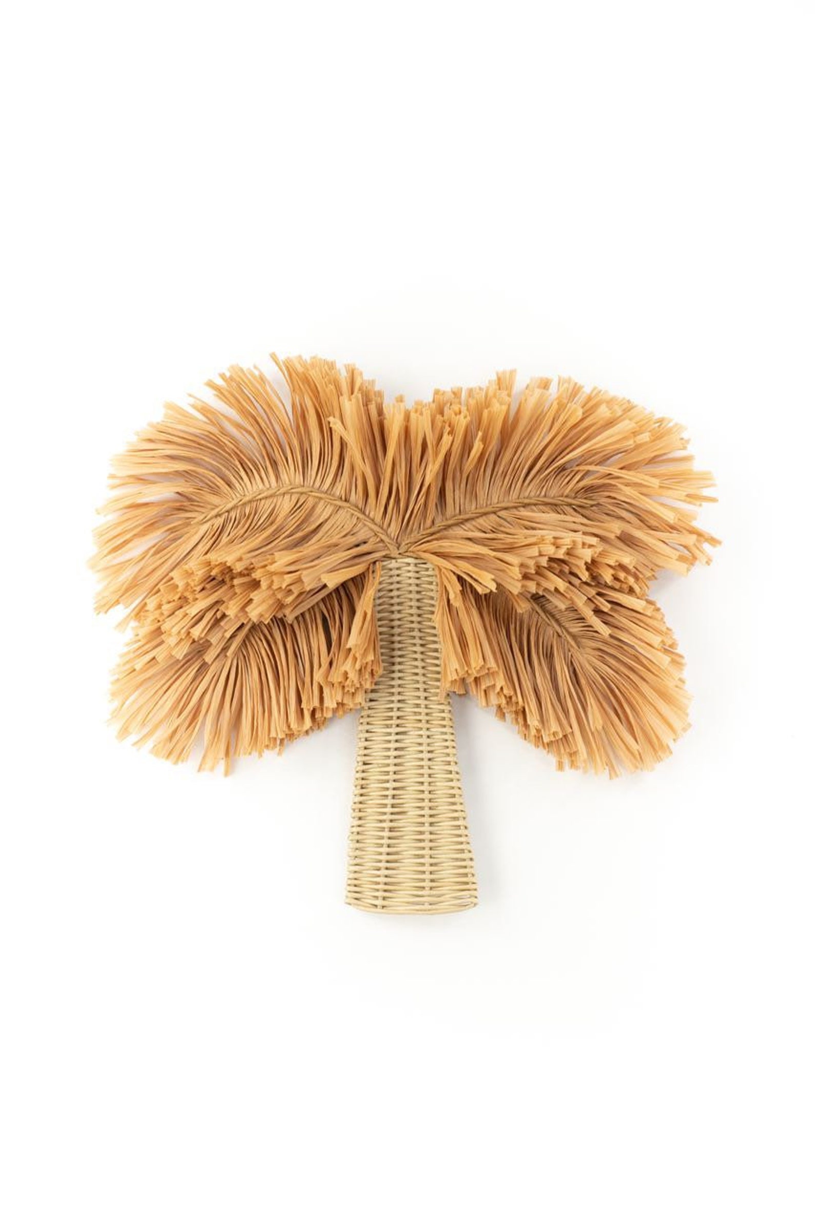 Wicker Palm With Raffia Leaves. Safari Decor.wicker Wall - Etsy