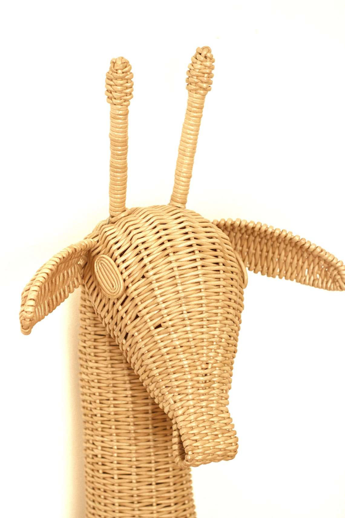 Animal Wicker Giraffetaxidermy Decor Wicker Giraffe Head - Etsy