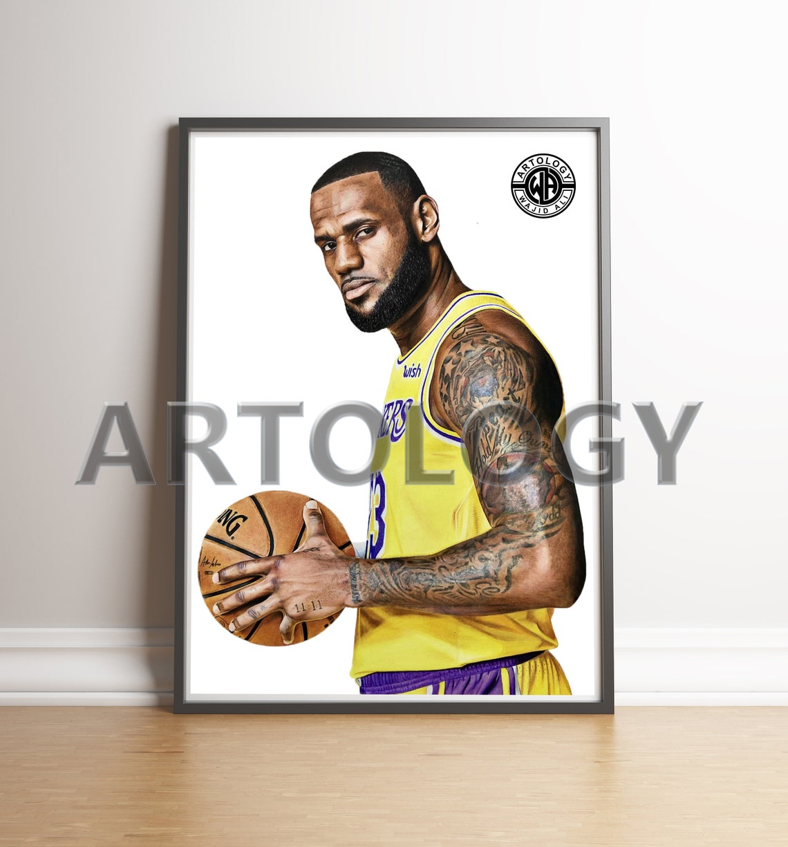 Lebron James Portrait Drawing A4/A3 Giclee Print Artology - Etsy